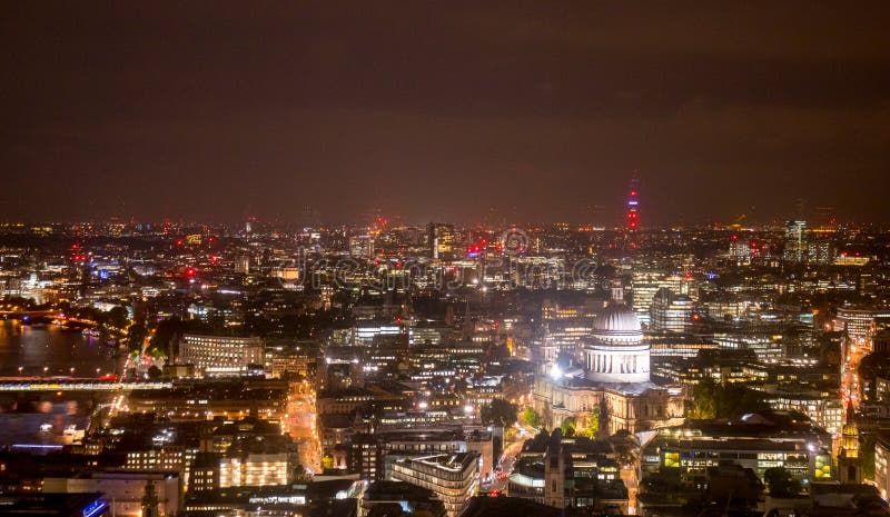 London Office Building Skyscraper from Top View Stock Photo - Image of ...