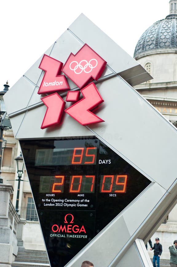 London Olympics Countdown Clock Editorial Stock Image - Image of ...