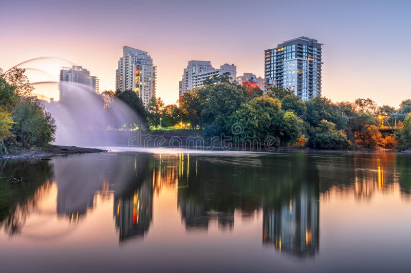 London, Ontario, Canada at Dawn Editorial Photo - Image of apartments ...
