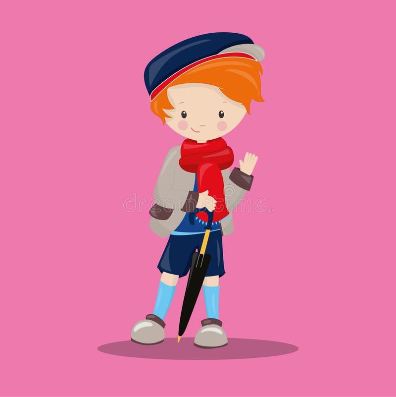 London orange guy 24 stock vector. Illustration of cartoon - 198989001