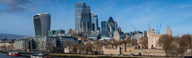 London panorama editorial photo. Image of building, architecture ...