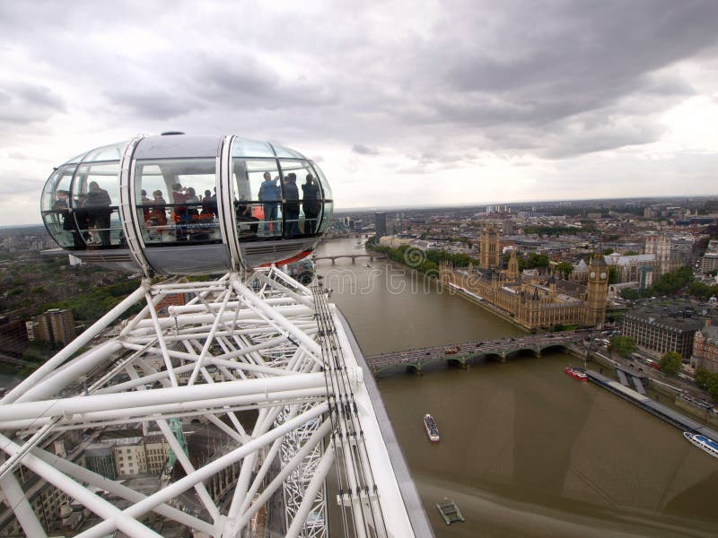 London Panoramic View from London Eye Editorial Photography - Image of ...