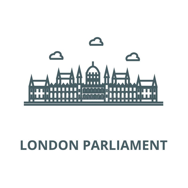 London Parliament Vector Line Icon, Linear Concept, Outline Sign ... London Parliament Vector Line Icon, Linear Concept, Outline Sign ...