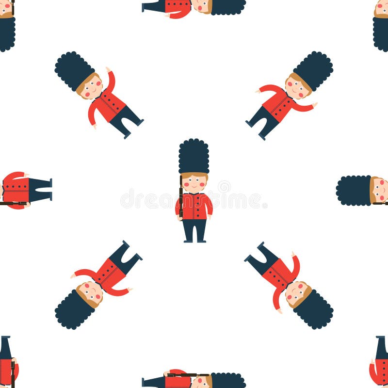 London pattern seamless stock vector. Illustration of guard - 95426021