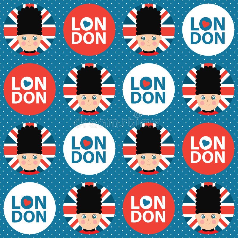 London pattern seamless stock vector. Illustration of cover - 95896242