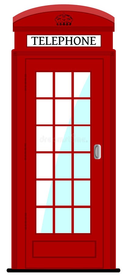 Phone booth vector stock vector. Illustration of telephone - 9643660
