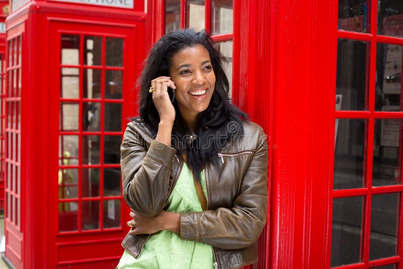 London phone call stock photo. Image of calling, african - 44544904