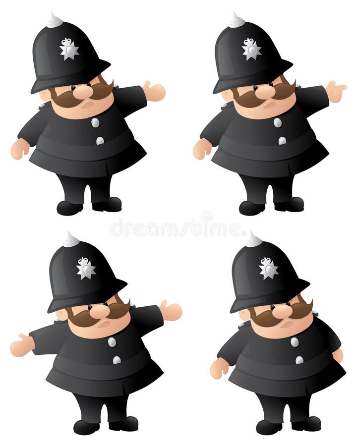 London polispolis Cartoon vektor illustrationer. Illustration av manlig ...