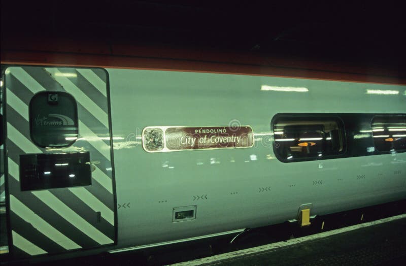 London Rail. Stationary Train at Platform UK 2003 Editorial Stock Image ...
