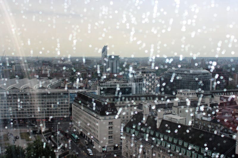 London rain stock photo. Image of dock, grey, river - 294272988