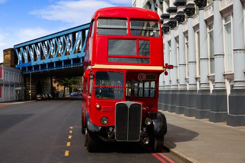 London Red Bus Traditional Old Stock Photo - Image of british ...