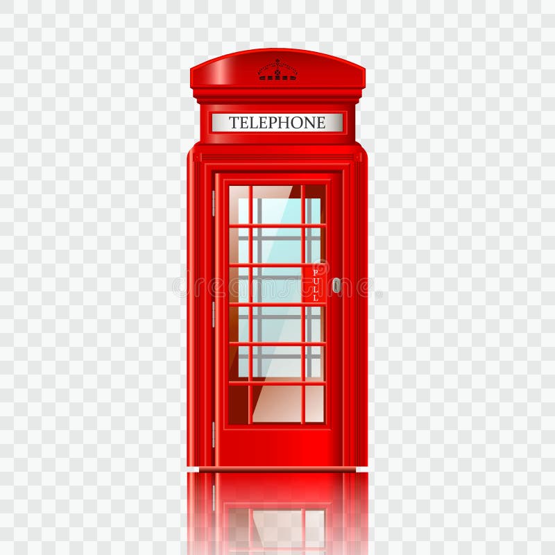 London Red Telephone Booth Box Stock Illustrations – 607 London Red ...