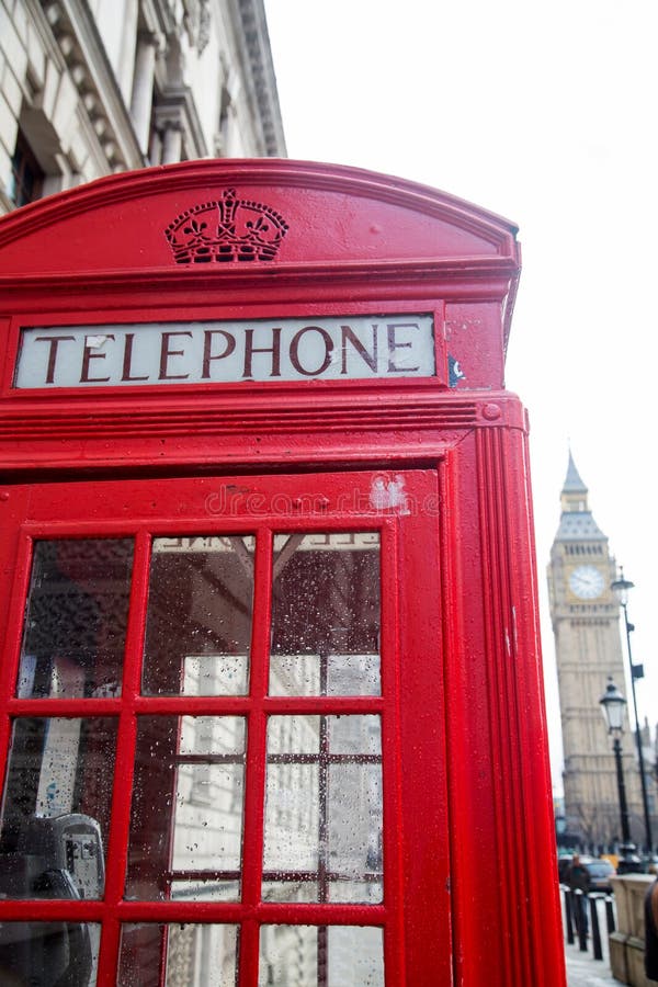 London, red telephone stock photo. Image of houses, britain - 91411016