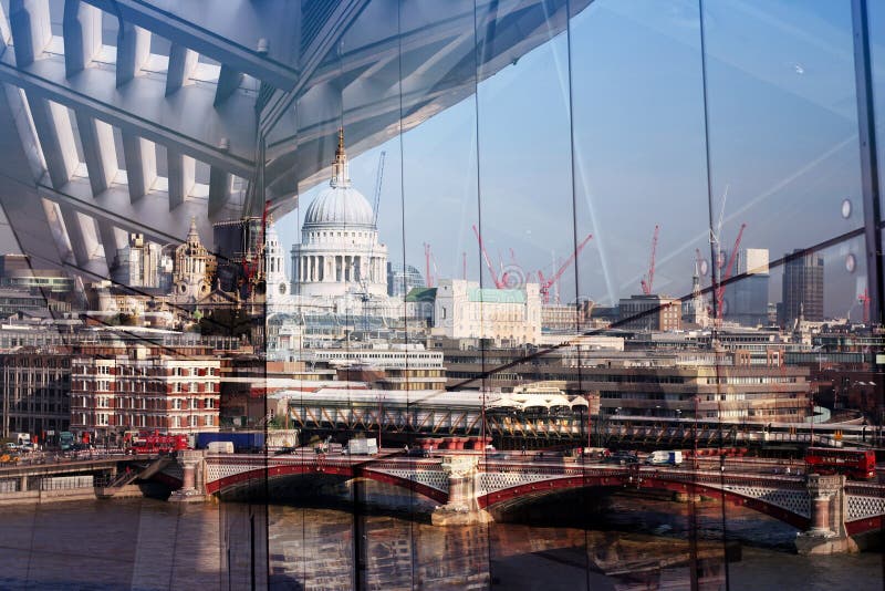 London reflection editorial stock photo. Image of church - 1490448