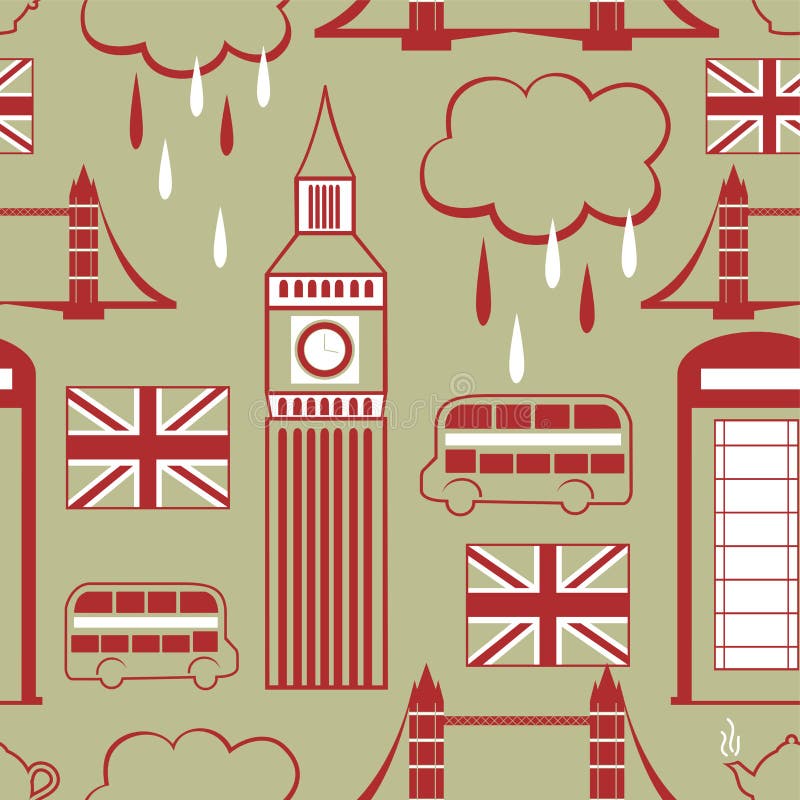London seamless pattern stock vector. Illustration of building - 36017117