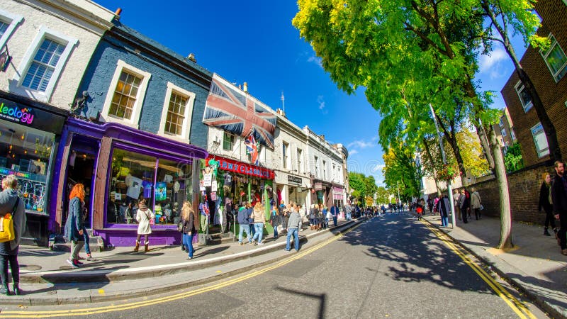 London - September 2012: Notting Hill is a Famous London District ...