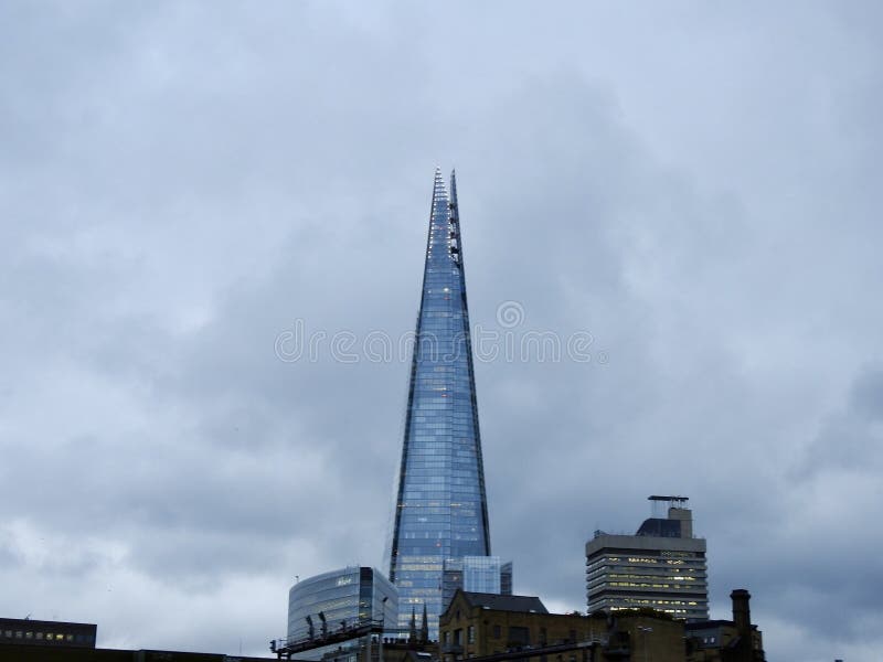 London Shard Towering Up in the Sky Editorial Stock Photo - Image of ...