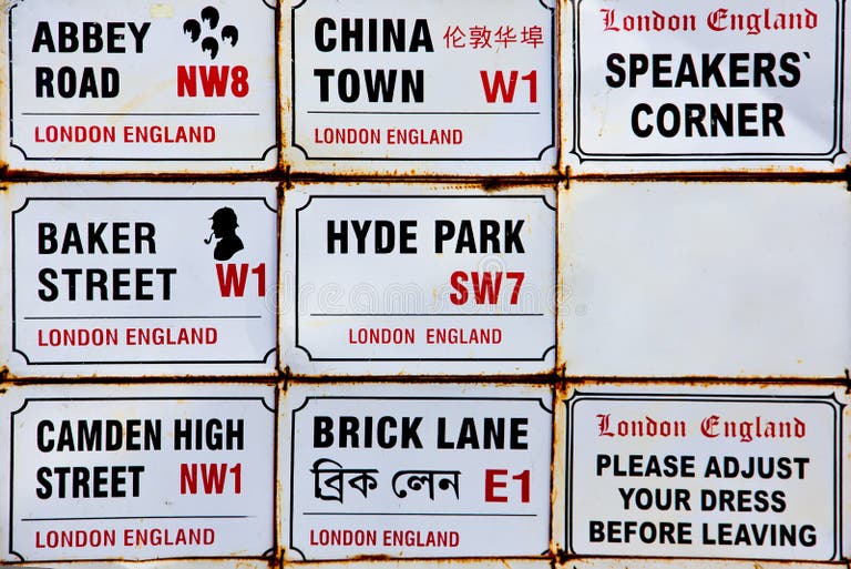 506 Famous London Road Signs Stock Photos - Free & Royalty-Free Stock ...