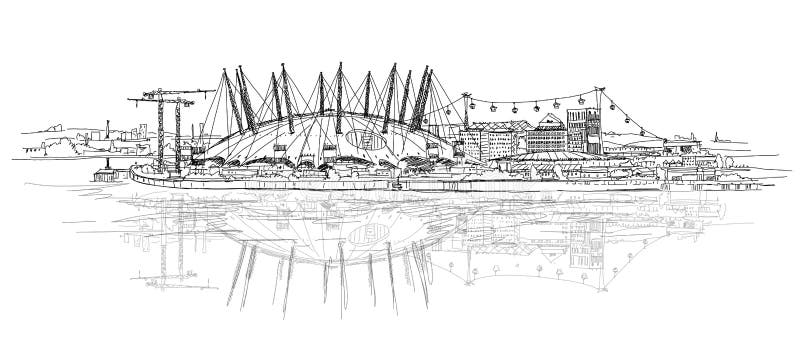 London Sketch Illustration. Performance Arena Stock Illustration ...