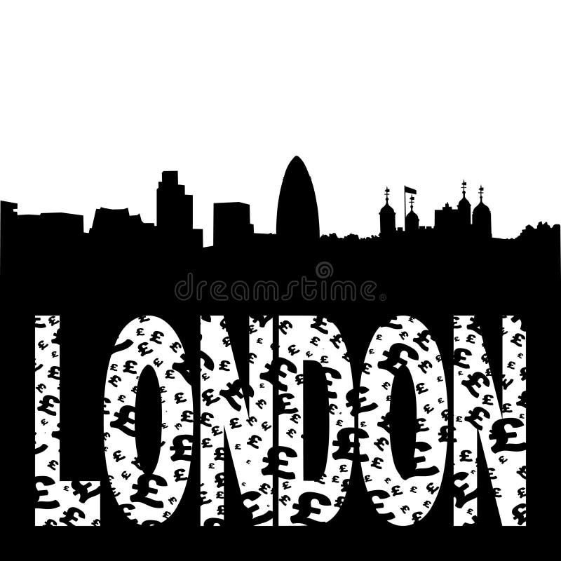 London text with flag stock vector. Illustration of london - 4442475