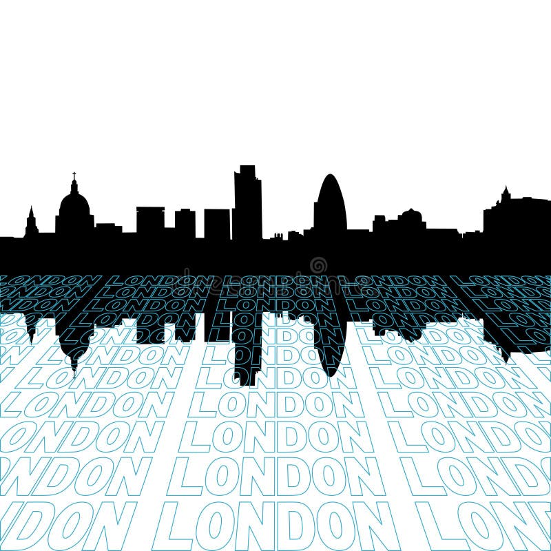 London-Skyline Mit Perspektive Vektor Abbildung - Illustration von ...