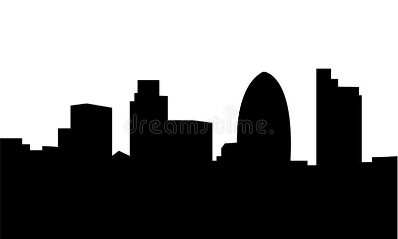 London Skyline Tower Hamlets Illustration Photo Stock Illustration ...