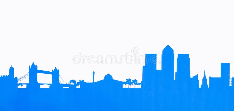 London Skyline Tower Hamlets Illustration Photo Stock Illustration ...