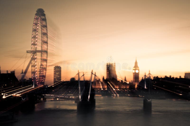 London skyline editorial photo. Image of horizontal, bridge - 44261071