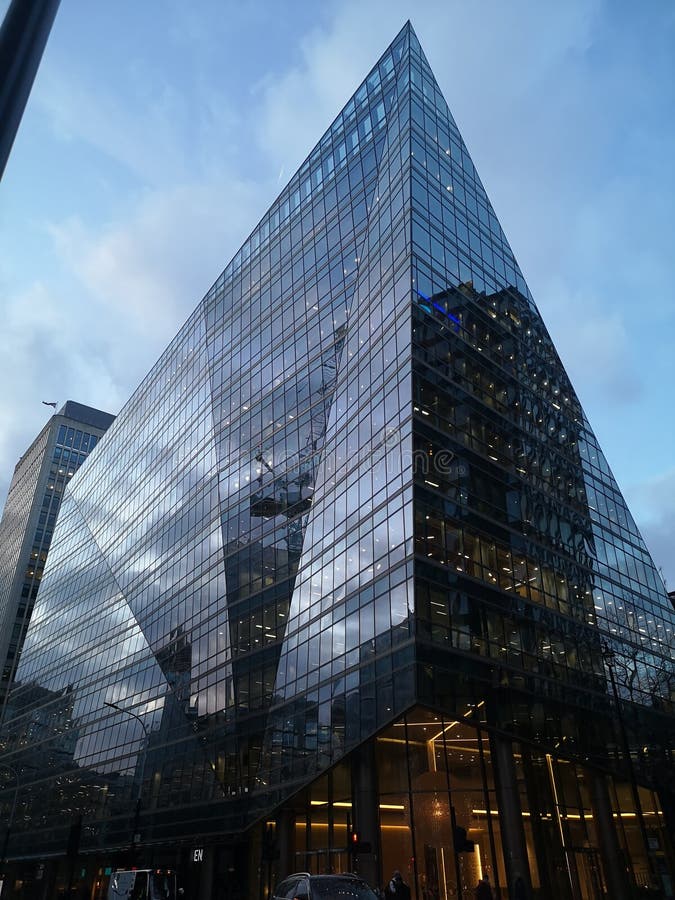 London Skyscrapers through Evening Editorial Image - Image of ...