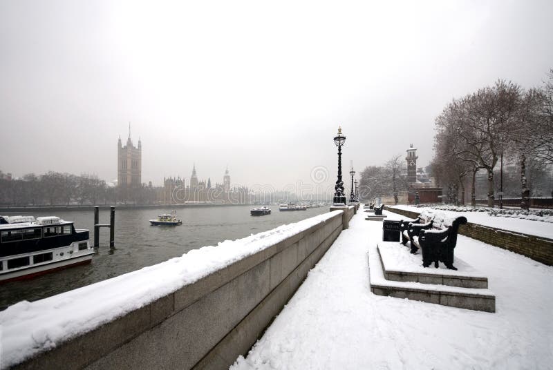 Snow in London stock image. Image of beautiful, international - 17644085