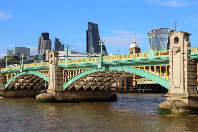 London Southwark Bridge stock photo. Image of britain - 76231464