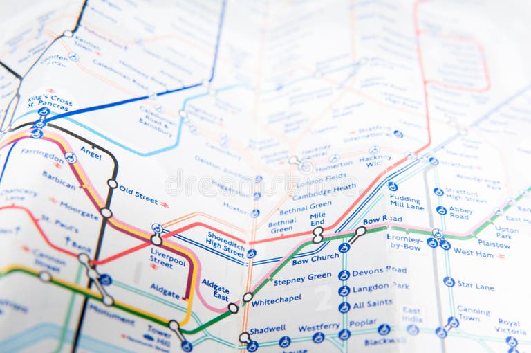 London Train Routes Map Stock Photos - Free & Royalty-Free Stock Photos ...