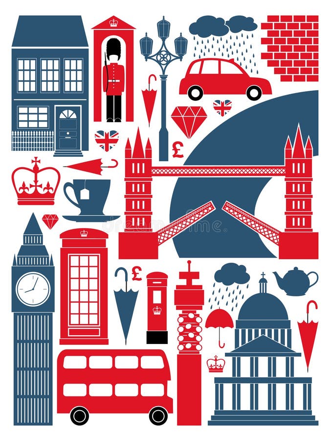 London Symbols Collection stock vector. Illustration of booth - 25430963