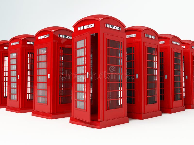 London phone box stock vector. Illustration of revival - 33671195