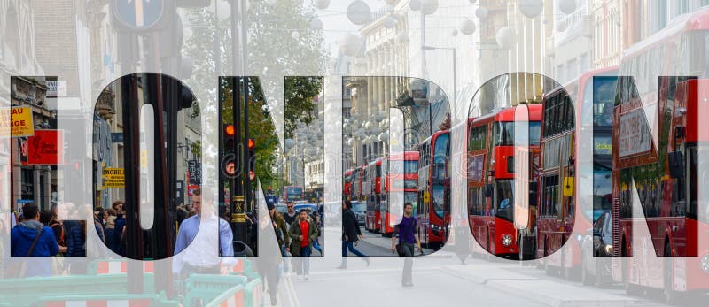 London Red Buses in Front of Trafalgar Square - London Editorial Stock ...