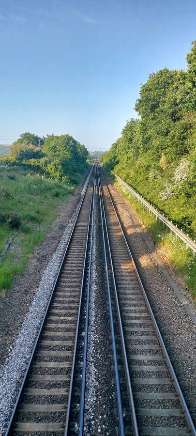 London To Brighton Main Line Train Tracks. Stock Image - Image of ...