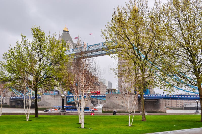 London Tower Bridge in Spring, UK Stock Photo - Image of historic ...