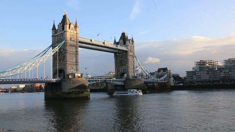 Tower Bridge Stands Tall Over the River Thames, Its Iconic Design and Gothic Towers a Hallmark ...