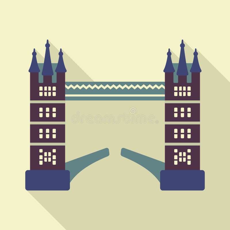 London Tower Bridge. Vector Illustration Stock Vector - Illustration of ...