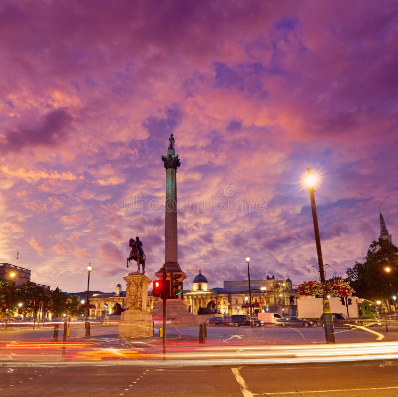 243 Trafalgar Square Sunset Stock Photos - Free & Royalty-Free Stock ...