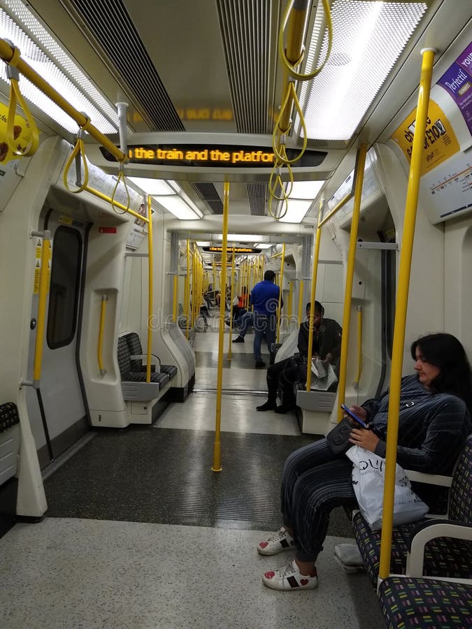 London train inside view editorial photography. Image of overground ...