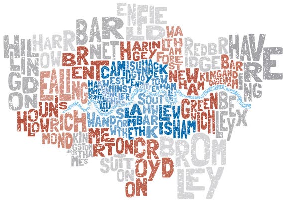 London Boroughs Stock Illustrations – 185 London Boroughs Stock ...