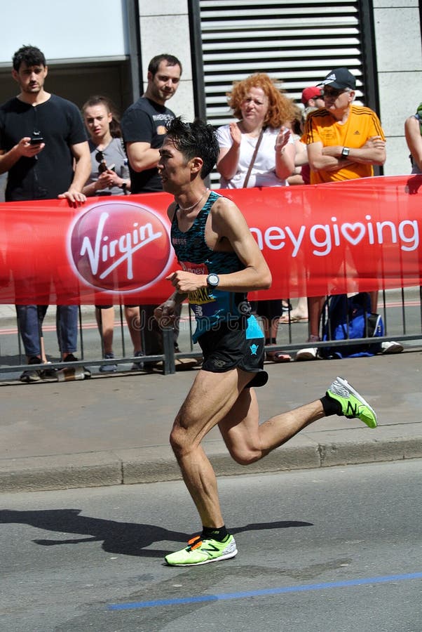 London,uk. April 2018: Runner of the London Marathon Editorial Photo ...