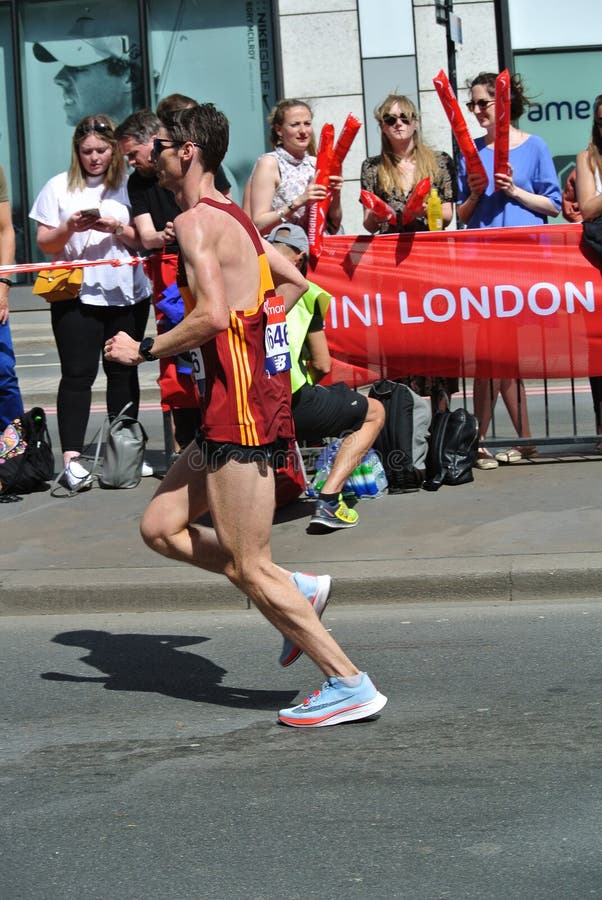 London,uk. April 2018: Runner of the London Marathon Editorial Photo ...