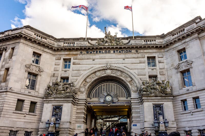 Waterloo Railway Station in London, UK Editorial Stock Image - Image of ...