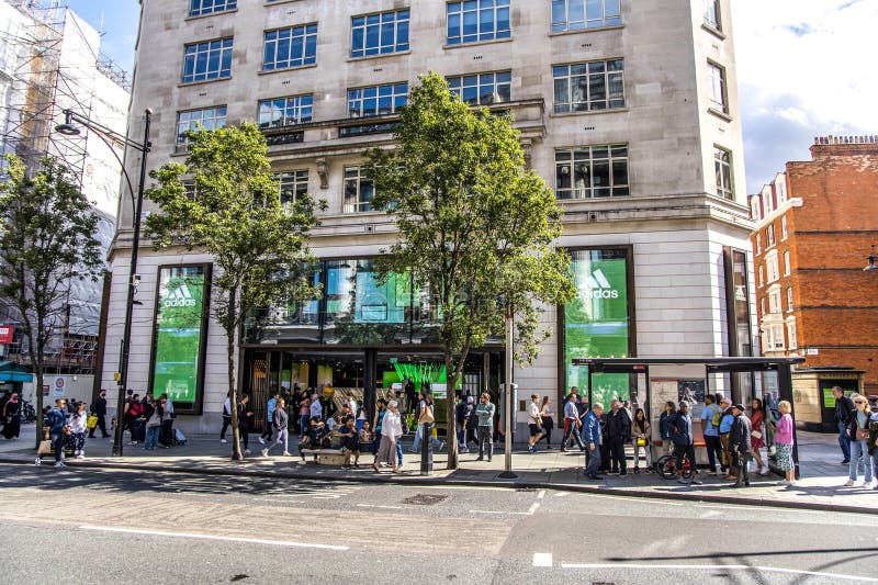 London, UK- August 6, 2023: Adidas Flagship Store London Editorial ...
