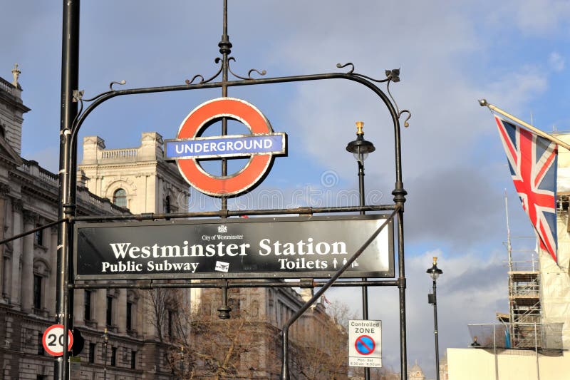 Westminster Station of the London Underground Editorial Photo - Image ...