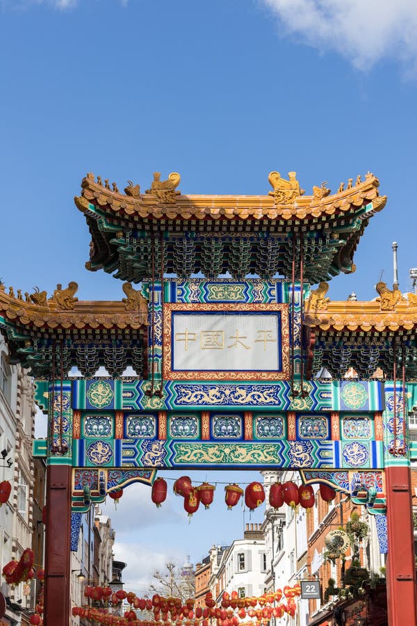 View of Chinatown in Soho London on March 11, 2019 Editorial Stock ...