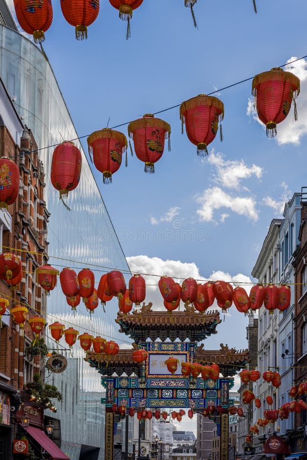 View of Chinatown in Soho London on March 11, 2019 Editorial Image ...