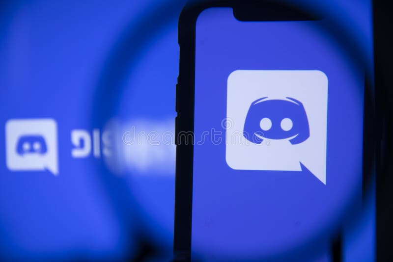 LONDON, UK - May 2021: Discord Social Network Logo on a Smartphone ...